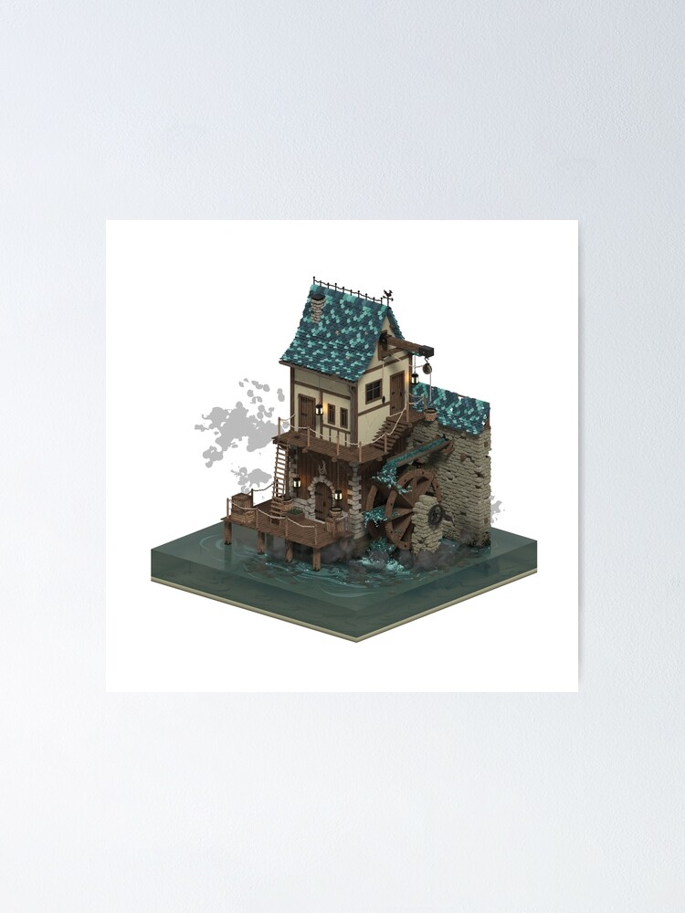 "Medieval Factory" Poster by heavyl | Redbubble