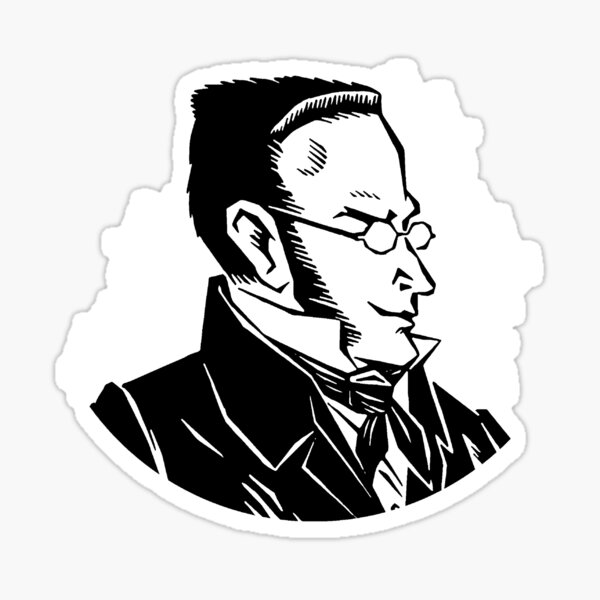 "Max Stirner" Sticker by AbsurdistMemer | Redbubble