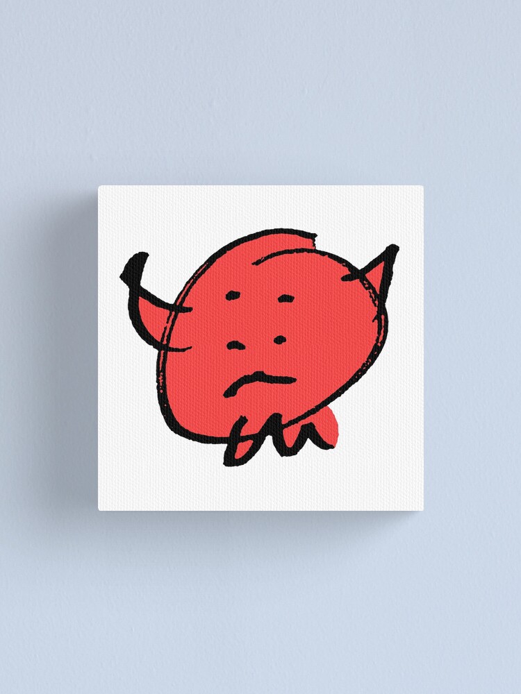"Goofy Devil" Canvas Print by joshcartoonguy | Redbubble