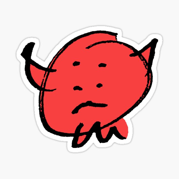"Goofy Devil" Sticker for Sale by joshcartoonguy | Redbubble