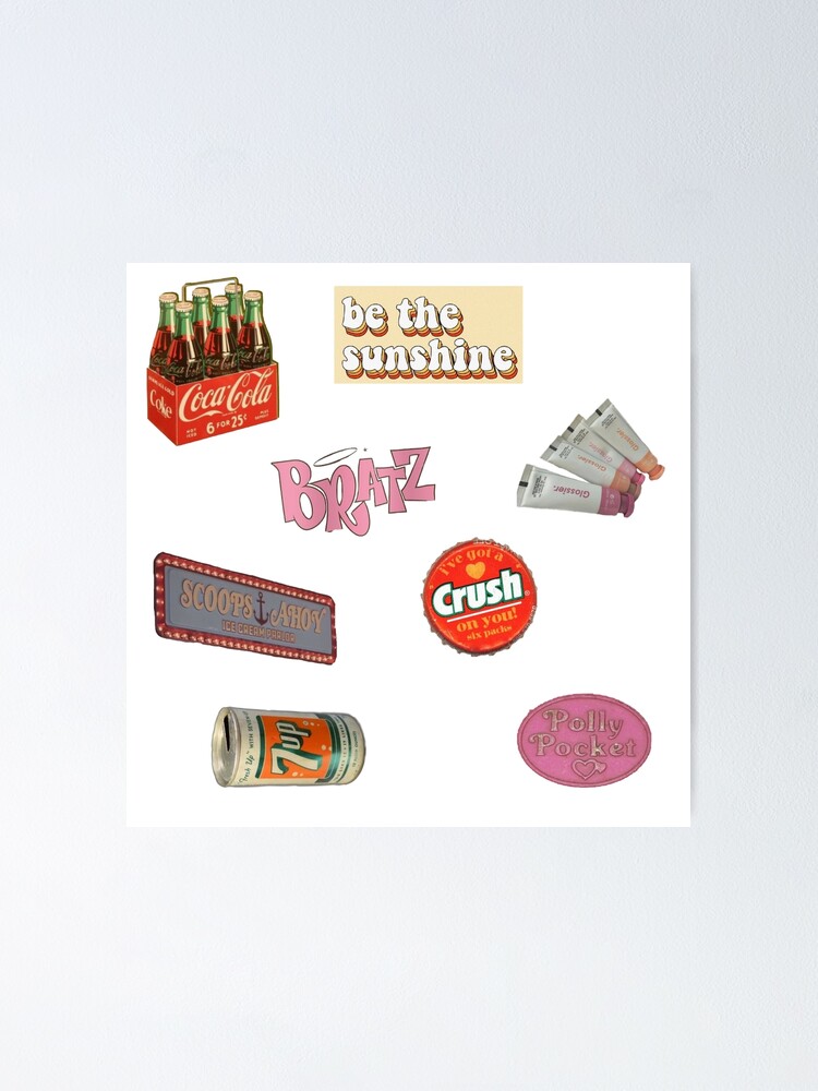 "Trendy VSCO Retro Sticker Pack" Poster by shannondunnx | Redbubble