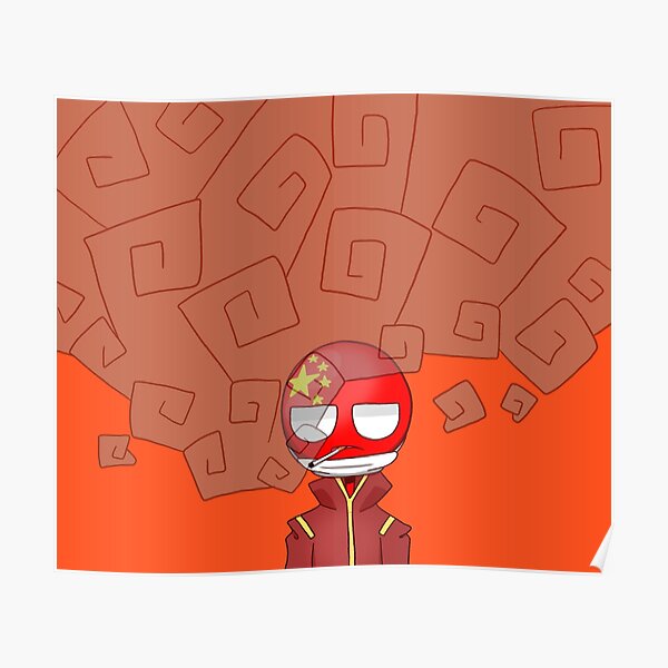 "Countryhuman - China smoking" Poster by YaraDB | Redbubble