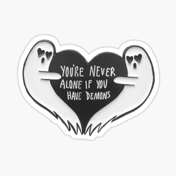 "You’re Never Alone" Sticker for Sale by petrushi | Redbubble