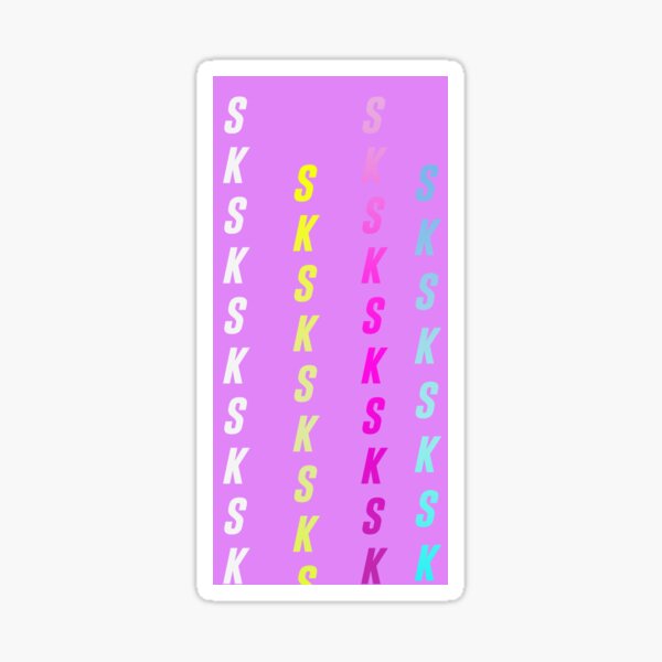 "vsco girl - sksksks" Sticker for Sale by ShinobiFrost | Redbubble