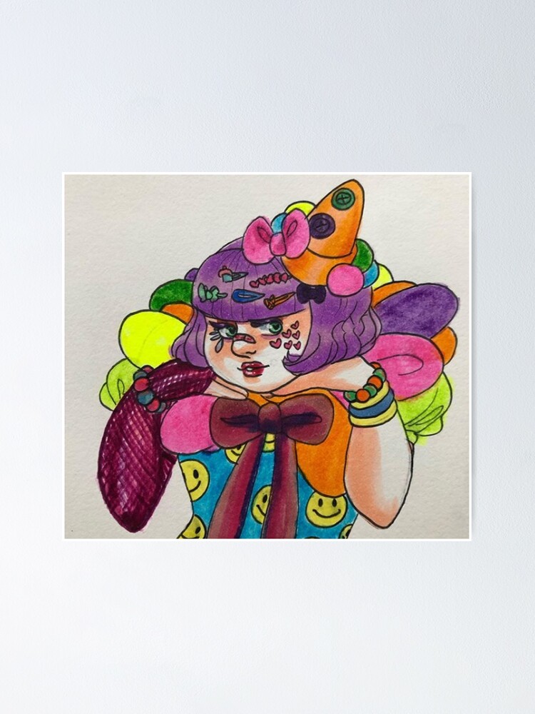 "Clown (Decora Style)" Poster by SmolArtDork | Redbubble