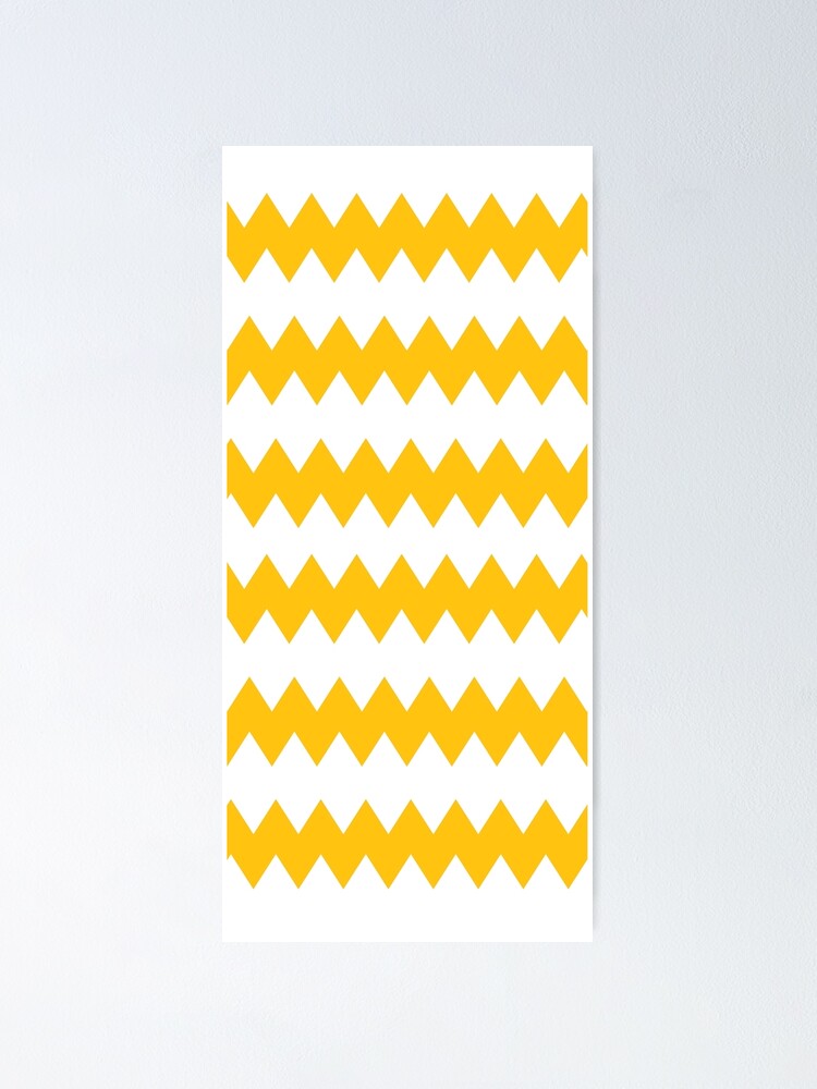 "Yellow Chevron Pattern " Poster for Sale by RoyalSunGate | Redbubble