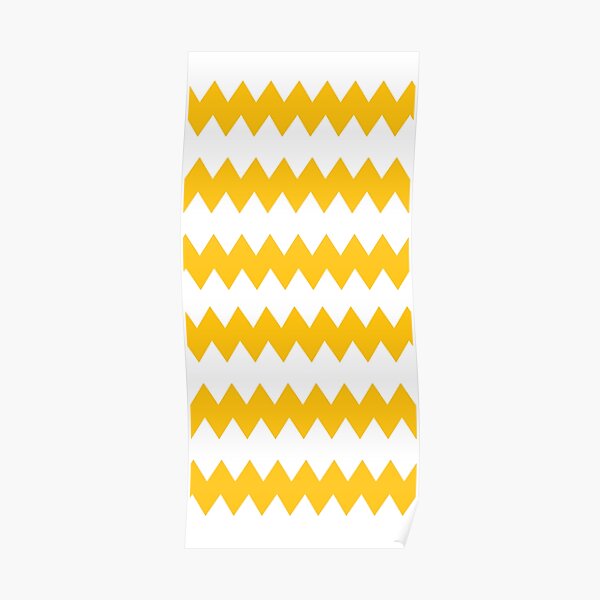 "Yellow Chevron Pattern " Poster for Sale by RoyalSunGate | Redbubble