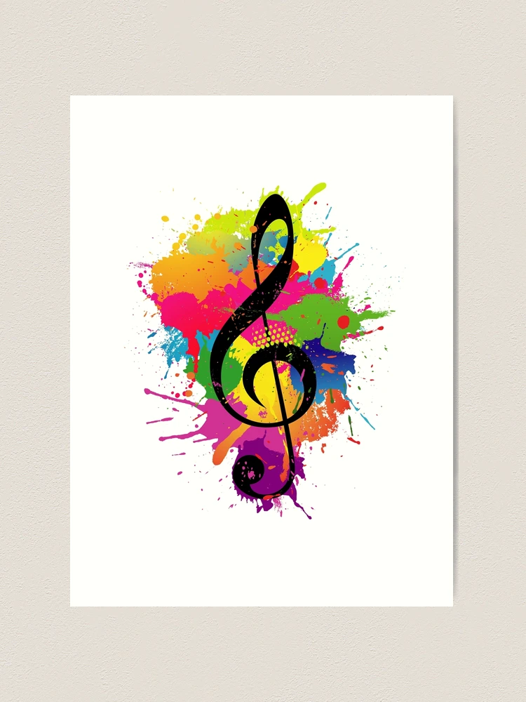 Colorful Music Art Schilderij Metaal 3d Abstract Instrumenten 80x120cm