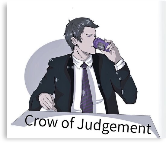 "Crow of judgement, anime guy" Canvas Print by Ali-meArt | Redbubble