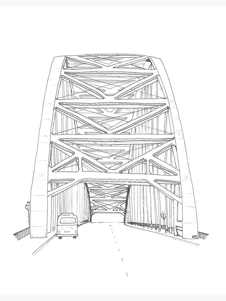 "Tyne Bridge line art" Poster for Sale by randompandaNE1 | Redbubble