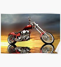 Chopper Motorcycle Posters | Redbubble