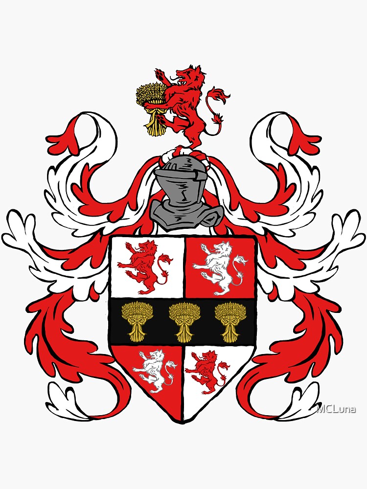 "Murphy/Murphey/O'Murphy Family Crest" Sticker for Sale by MCLuna ...