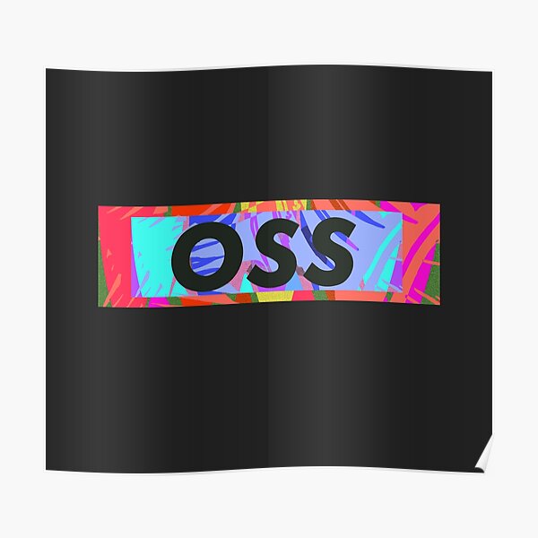 "Jiu Jitsu Oss Design Colorful BJJ Oss Design" Poster for Sale by ...