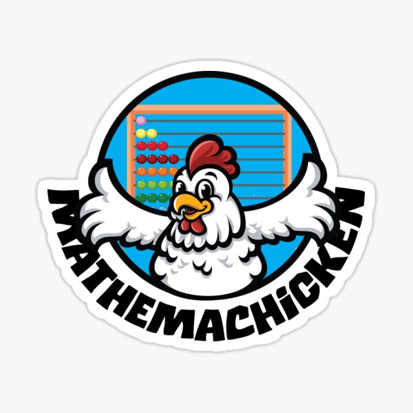 "Mathemachicken Funny Gift For Math And Chicken Lovers" Sticker for ...