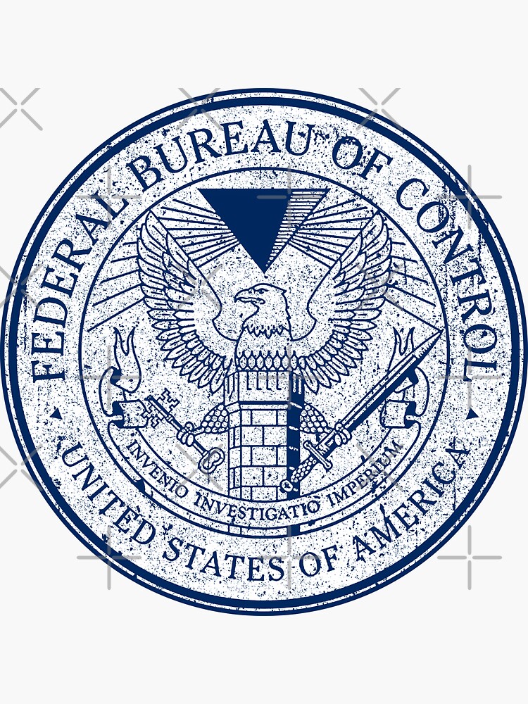 "Federal Bureau of Control" Sticker by huckblade | Redbubble