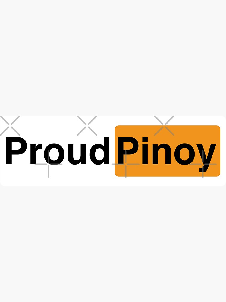 "PROUD PINOY WHITE" Sticker for Sale by aydapadi | Redbubble