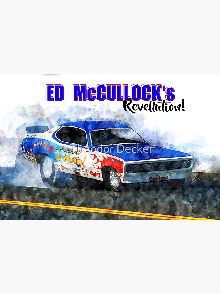 "Ed McCulloch Revellution" Sticker by theodordecker | Redbubble