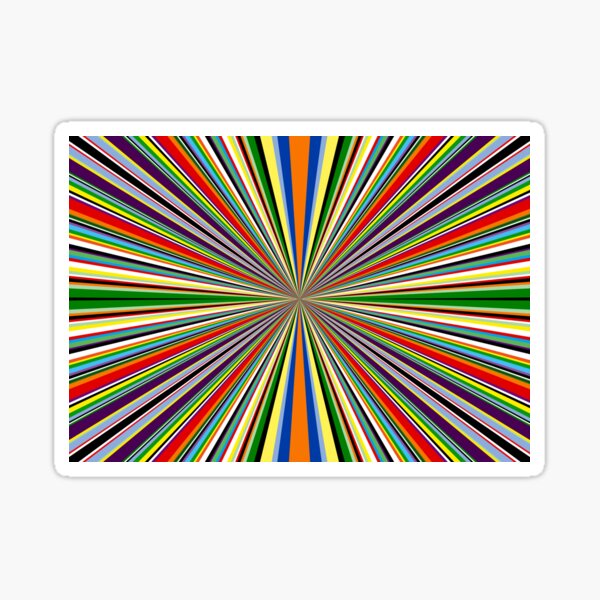 "Colour coded blast" Sticker for Sale by rheyes | Redbubble