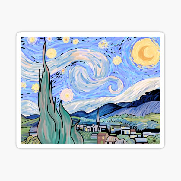 "Pastel Starry Night" Sticker for Sale by jsprechman | Redbubble
