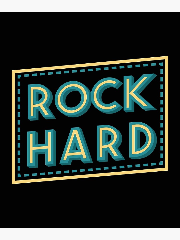 "Rock Hard | 80s Rock and Roll Vintage Shirt" Poster for Sale by m ...