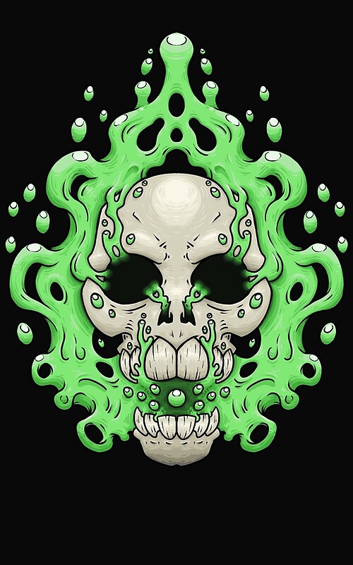 "Floating Skull" by crabro | Redbubble