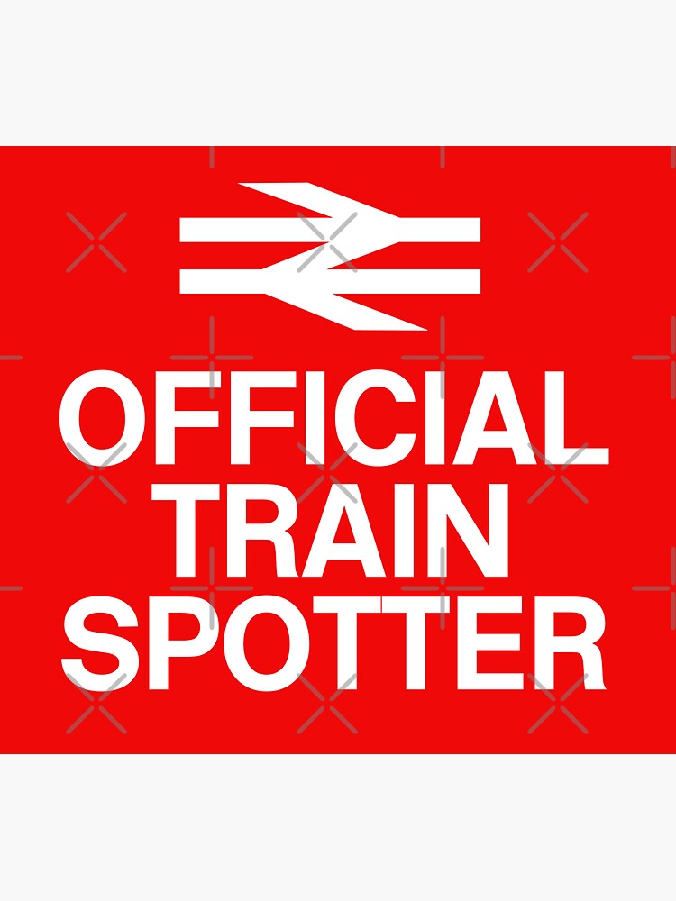 "Official Trainspotter" Sticker by CherryCassette | Redbubble