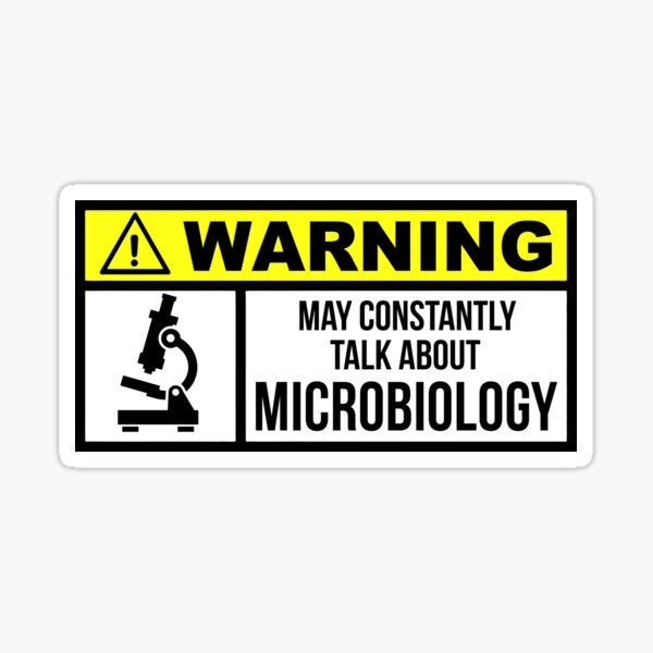 "Microbiology" Sticker for Sale by nomoregravity | Redbubble