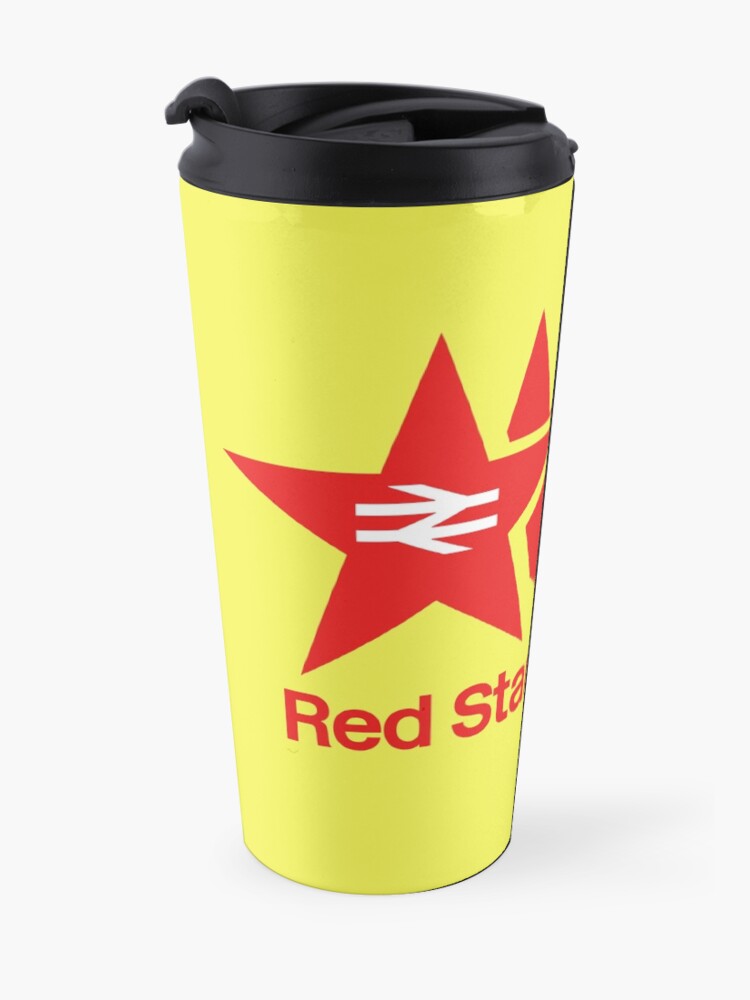 "Red Star Parcels Logo" Travel Coffee Mug for Sale by CherryCassette ...