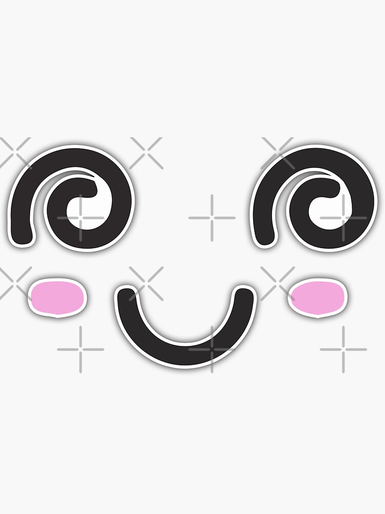 "Kawaii confused face" Sticker for Sale by Kam-designs | Redbubble