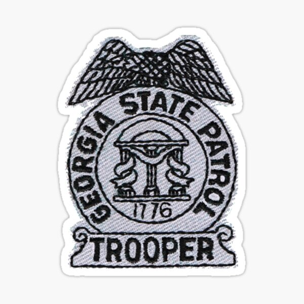 "Georgia State Trooper" Sticker by lawrencebaird | Redbubble