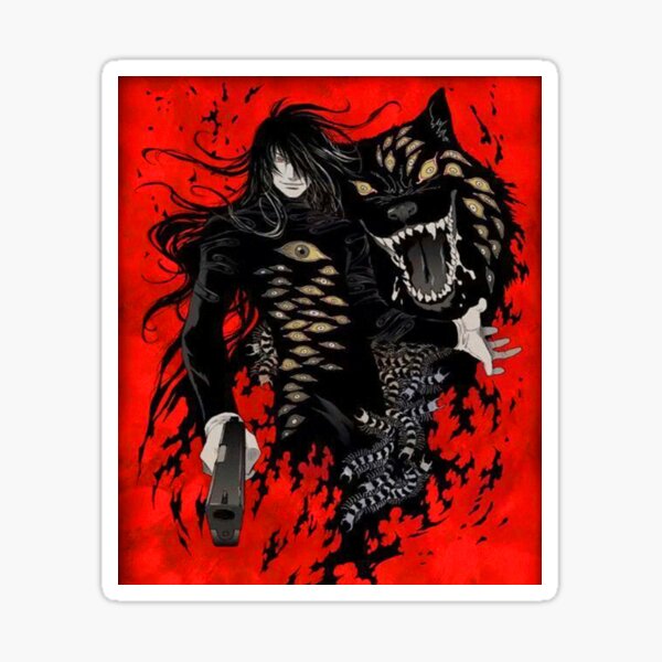 "Hellsing - Alucard" Sticker for Sale by Iconworks | Redbubble