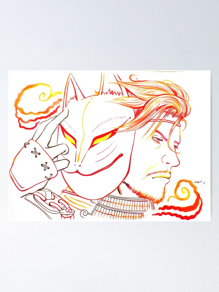 "Fox Mask" Poster for Sale by Valkayink | Redbubble