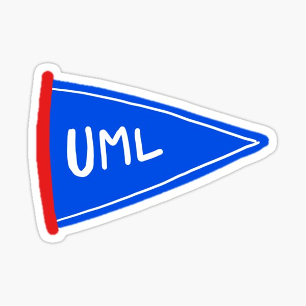 Umass Lowell Pennant Uml Sticker For Sale By Kj Mcsweeney Redbubble