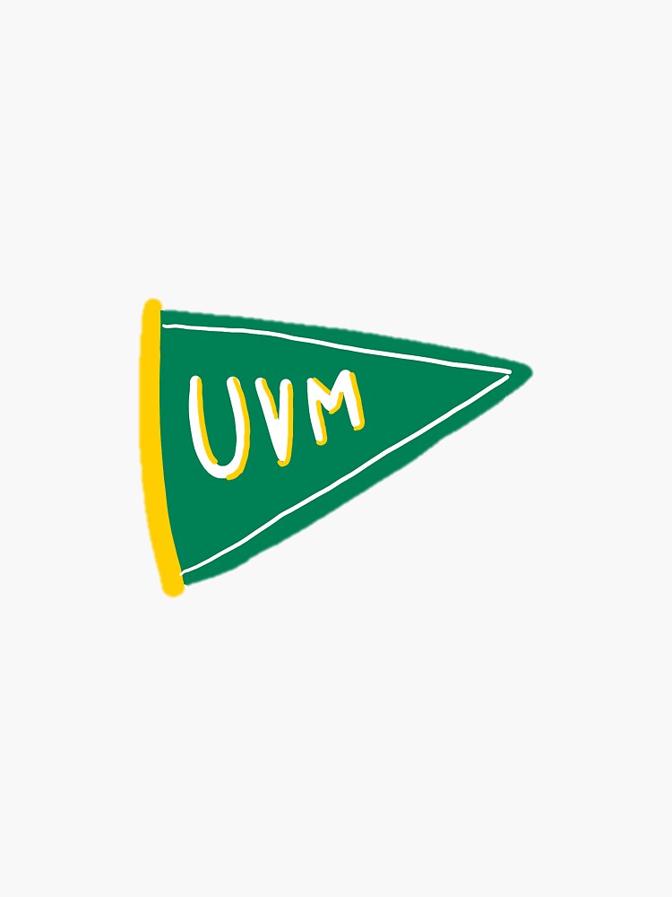 "UVM University of Vermont Pennant" Sticker for Sale by KJ McSweeney ...
