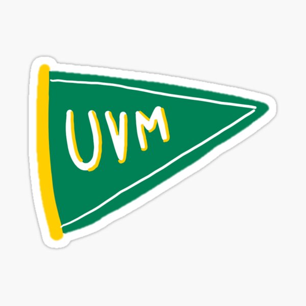 "UVM University of Vermont Pennant" Sticker for Sale by KJ McSweeney ...