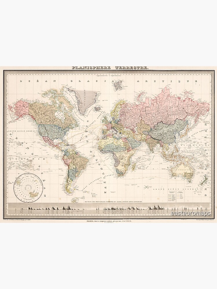 Note Cards Boho map Paper etna.com.pe