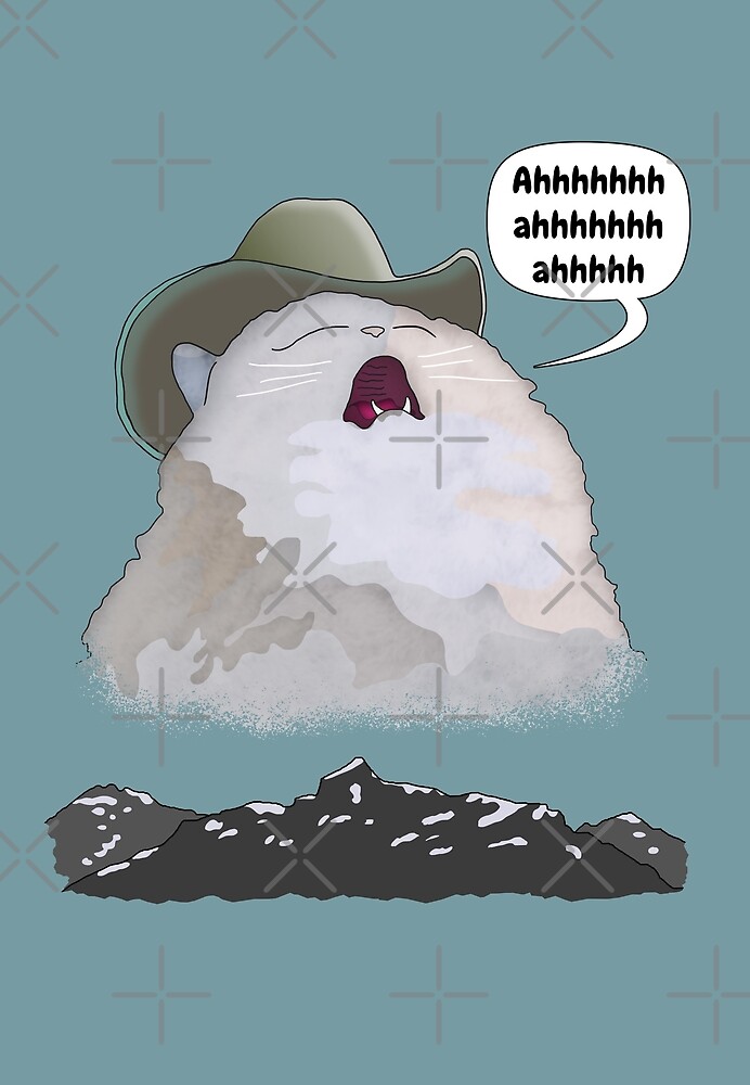 "Cat in the Cowboy Shouting Ahhhhhhh Meme" by GiorgioN | Redbubble