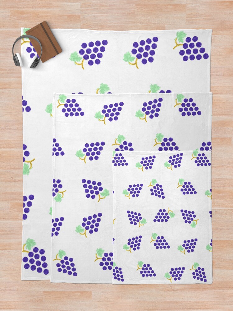 "Cute Grapes Pattern" Throw Blanket for Sale by QCuLT | Redbubble