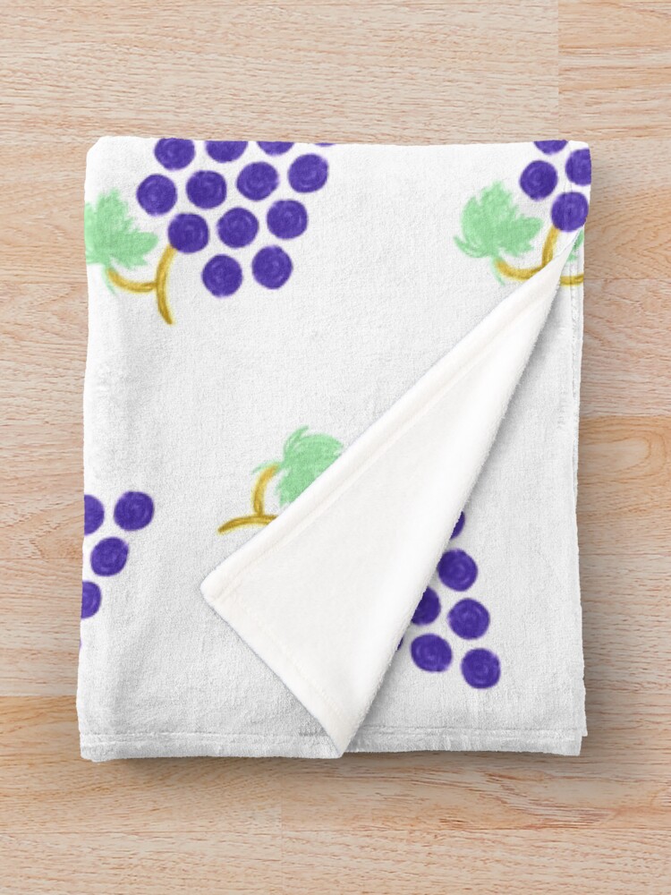 "Cute Grapes Pattern" Throw Blanket for Sale by QCuLT | Redbubble