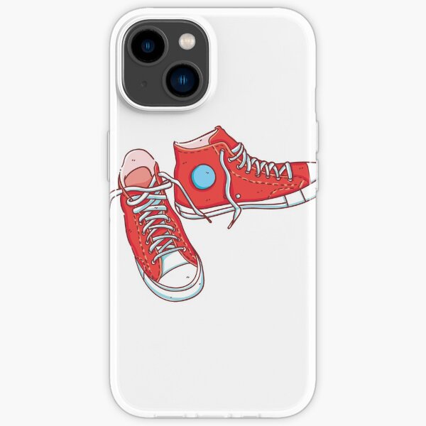 "Red Retro and Vintage Converse All-Star Shoes " iPhone Case for Sale ...