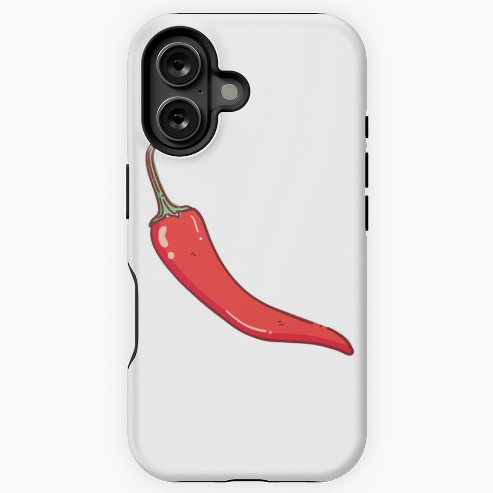 "Cute Red Spicy Pepper Peppermint" Sticker for Sale by RipDesigns ...