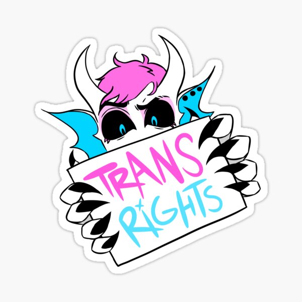 "trans rights" Sticker for Sale by piranhapunkart | Redbubble