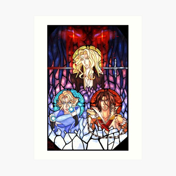 "Castlevania Netflix Series, Trevor, Alucard, and Sypha, Stained Glass ...