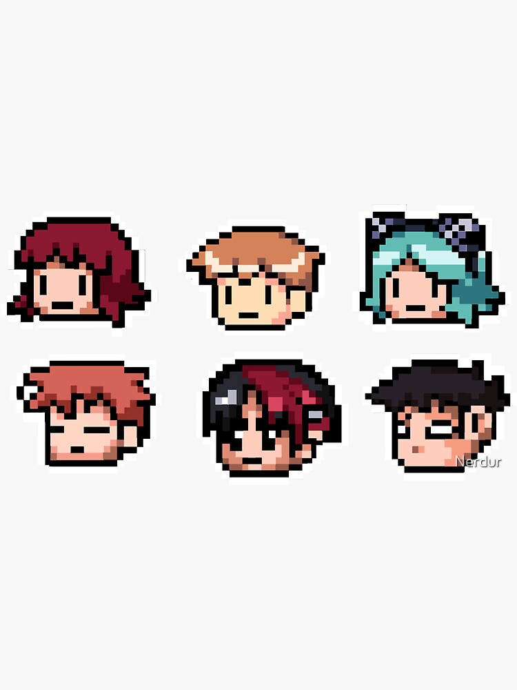 "Scott Pilgrim Video Game Icons" Sticker for Sale by Nerdur | Redbubble