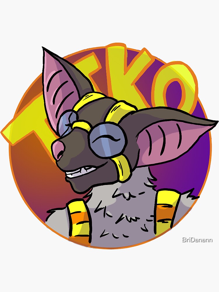 "Tiko" Sticker by BriDanann | Redbubble