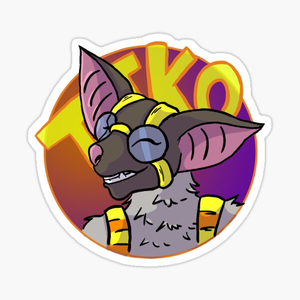 "Tiko" Sticker by BriDanann | Redbubble