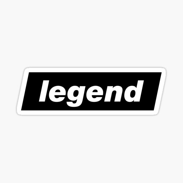 "legend" Sticker by bigRareFrog | Redbubble