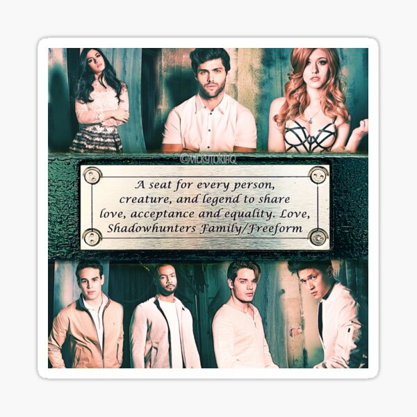 "Shadowhunters Cast" Sticker by vickytoriaq | Redbubble
