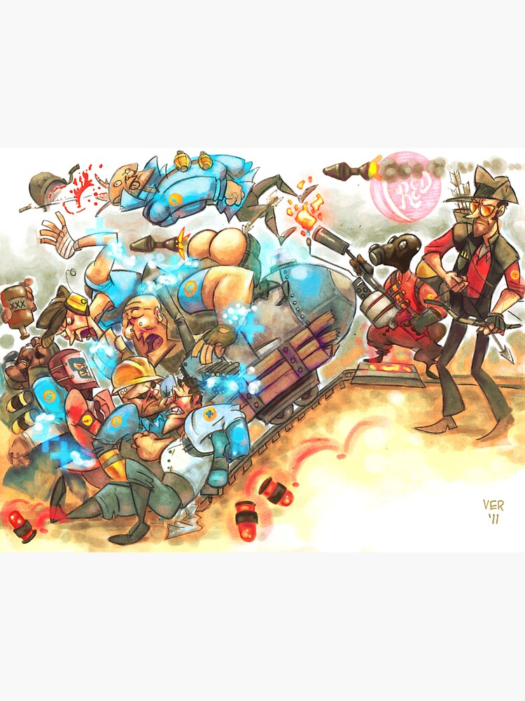 "TF2 Payload Antics" Sticker for Sale by victorroa | Redbubble