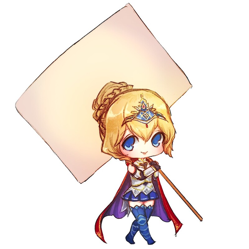 "Sacred Shield Charlotte Chibi w/ Sign" by ladyhero | Redbubble